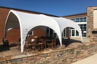 Lunch Tents and Break-Area Fabric Structures - Alaska Structures