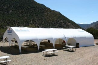 Lunch Tents and Break-Area Fabric Structures - Alaska Structures