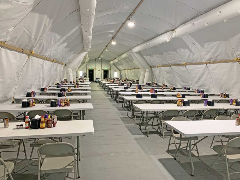 Lunch Tents and Break-Area Fabric Structures - Alaska Structures